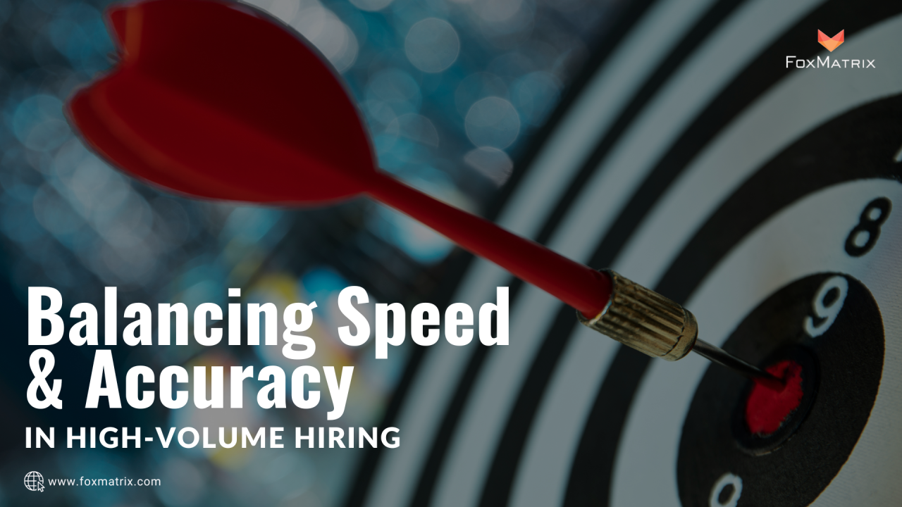 Balancing Speed & Accuracy in High-Volume Hiring with Interview Outsourcing Balancing Speed & Accuracy in High-Volume Hiring with Interview Outsourcing