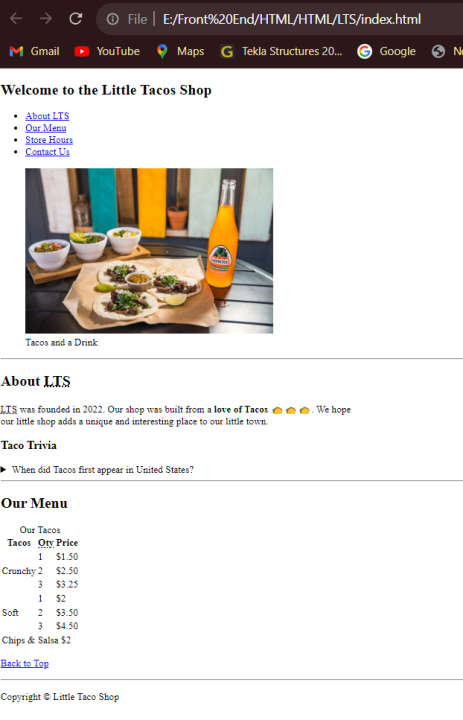 My First HTML Project My First HTML Project
