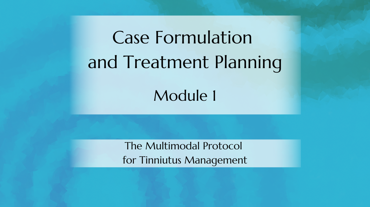 Case Formulation & Treatment Planning Case Formulation & Treatment Planning