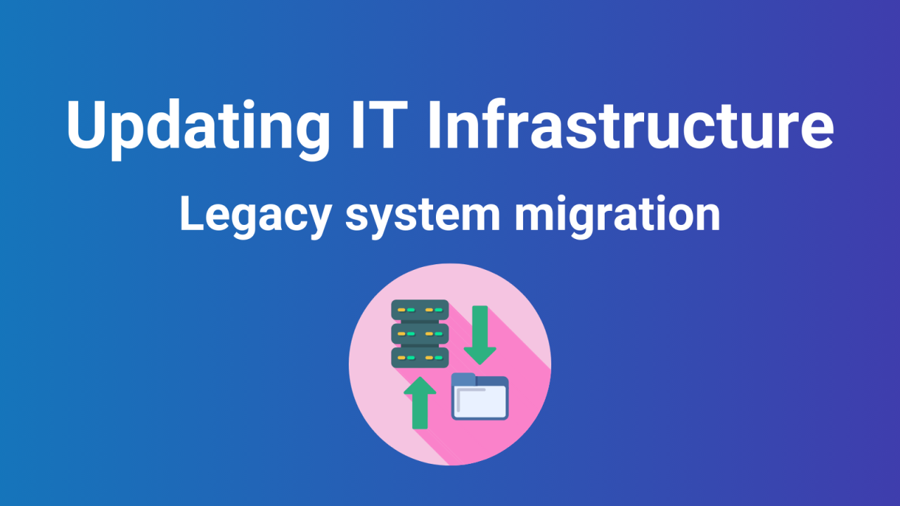 Migrating off of Legacy IT Infrastructure Migrating off of Legacy IT Infrastructure