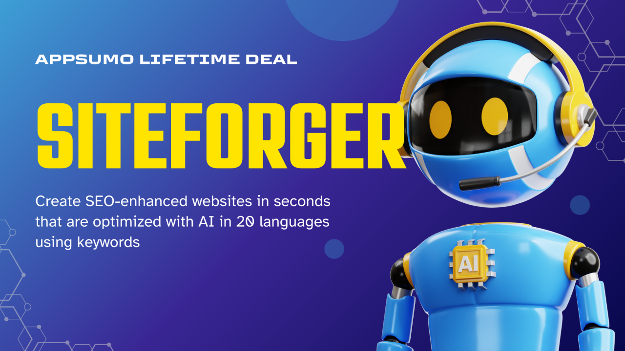 SiteForger AppSumo Lifetime Deal: Build Websites in Minutes! SiteForger AppSumo Lifetime Deal: Build Websites in Minutes!