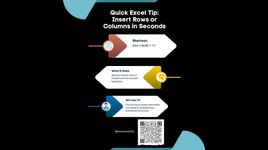 ⚡ Quick Excel Tip: Insert Rows or Columns in Seconds ⚡ ⚡ Quick Excel Tip: Insert Rows or Columns in Seconds ⚡