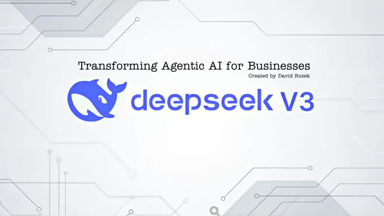 Pioneering the Future of AI with DeepSeek V3: Transforming Agentic AI ... Pioneering the Future of AI with DeepSeek V3: Transforming Agentic AI ...