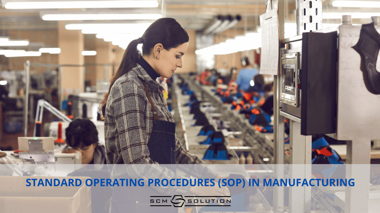 Manufacturing SOPs Manufacturing SOPs