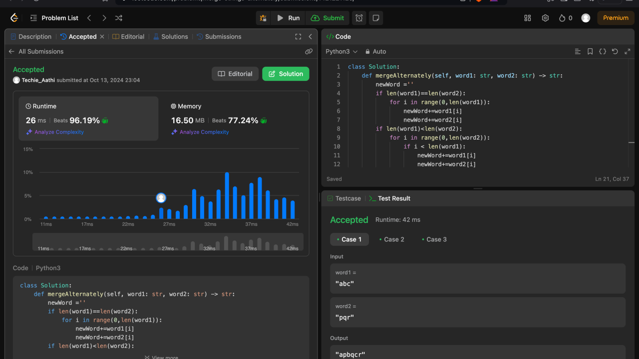Merge String Alertnative problem Merge String Alertnative problem