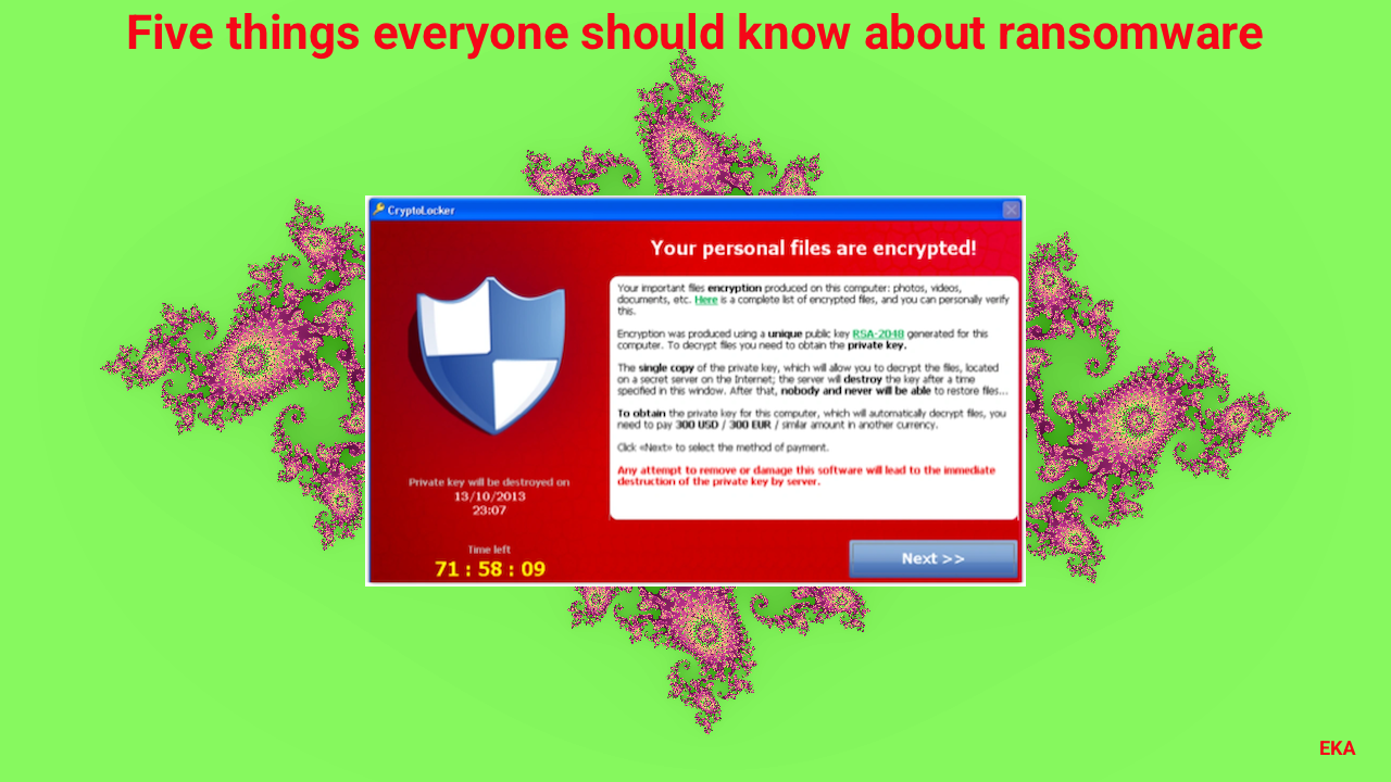 Ransomware : Five Key Points Ransomware : Five Key Points