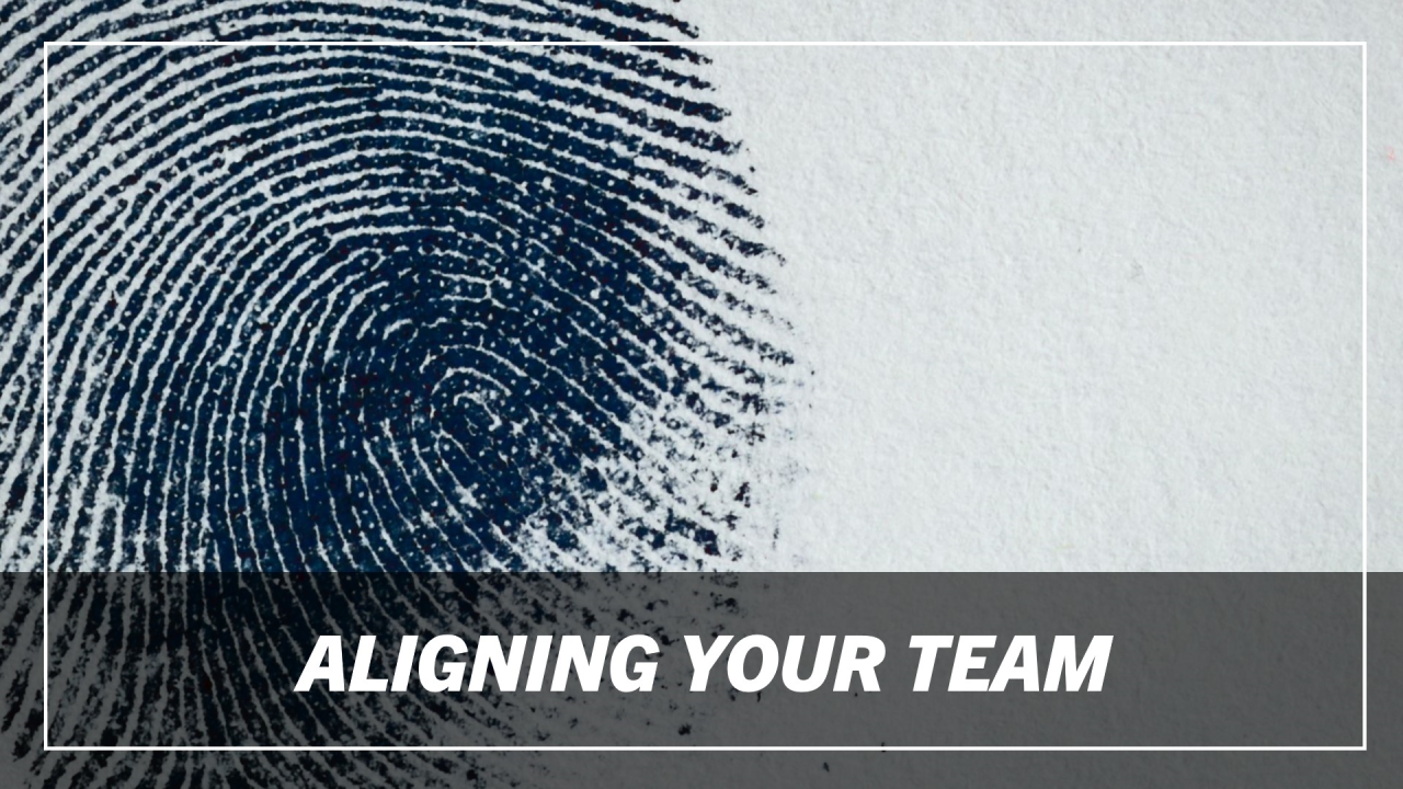 Harnessing the Power of Identity and Guiding Principles to Create Alignment Harnessing the Power of Identity and Guiding Principles to Create Alignment