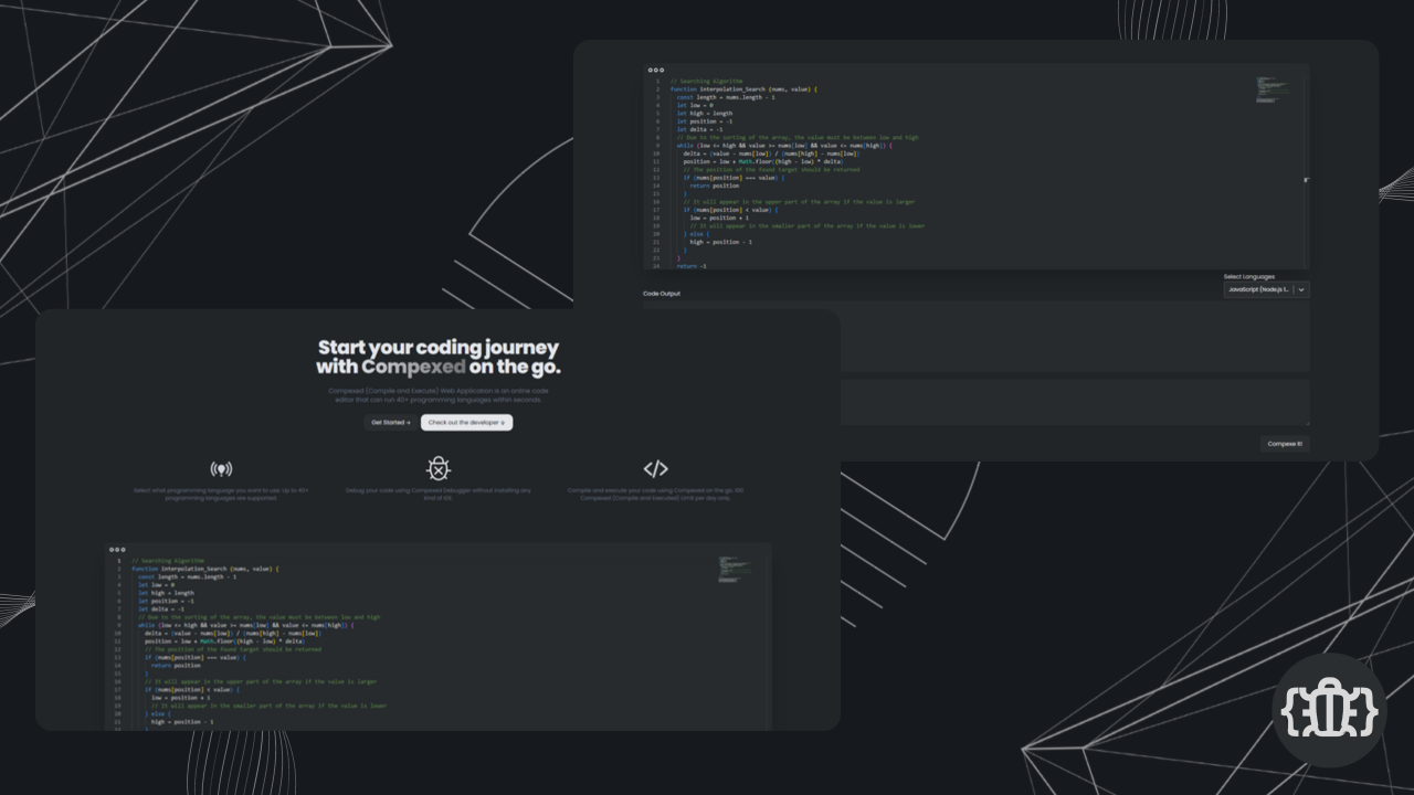 Compexed : Compile and Execute Online IDE Compexed : Compile and Execute Online IDE