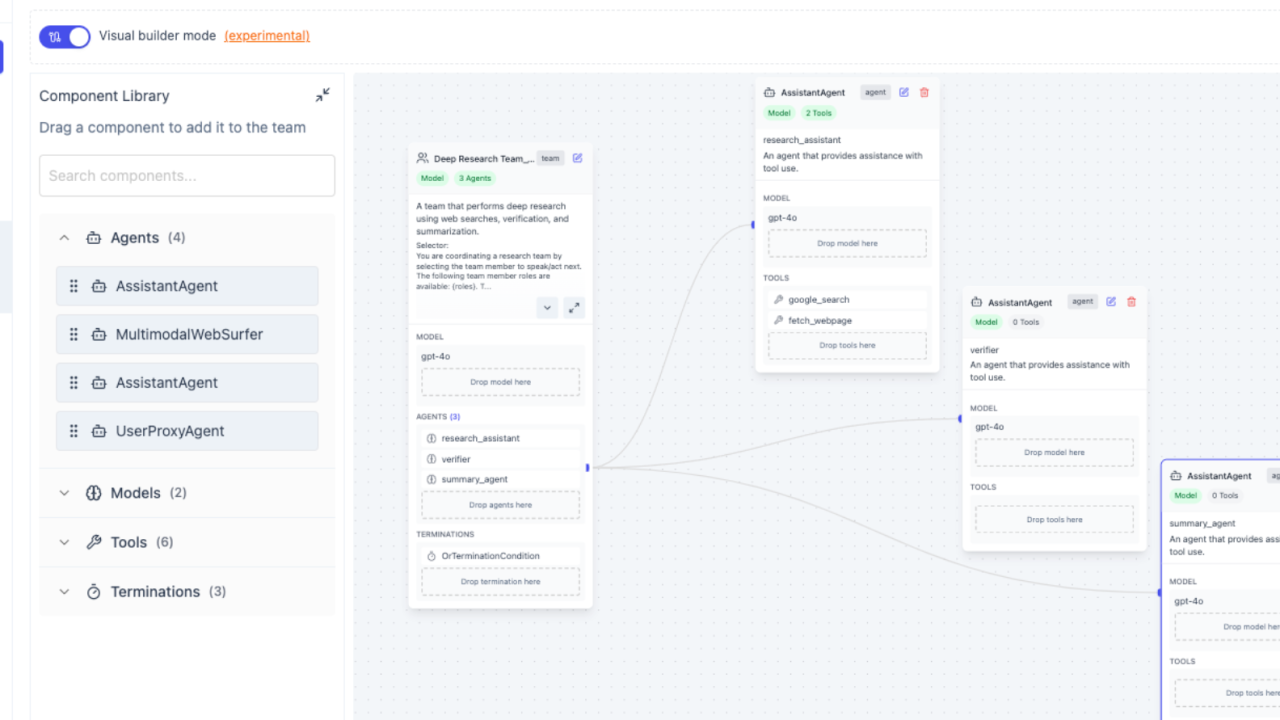 Low-code interface for building multi-agent workflows Low-code interface for building multi-agent workflows