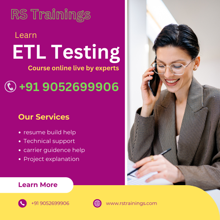 ETL Testing Training in Hyderabad ETL Testing Training in Hyderabad