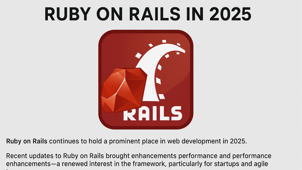 Ruby on Rails in 2025: Still a Powerhouse for Web Development 🚀 Ruby on Rails in 2025: Still a Powerhouse for Web Development 🚀
