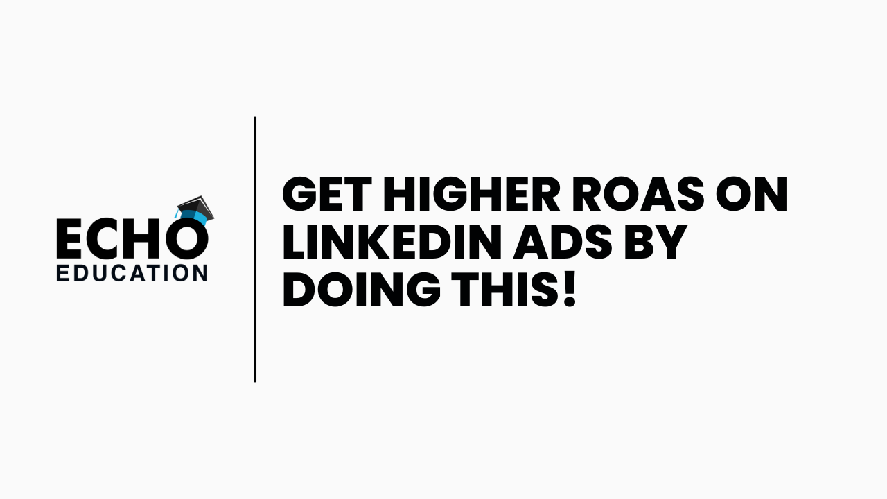 Get higher ROAS on LinkedIn Ads by doing this! | Giriraj Panpaliya Get higher ROAS on LinkedIn Ads by doing this! | Giriraj Panpaliya