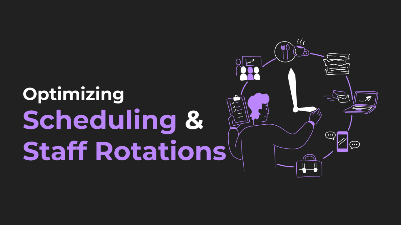 Optimizing Scheduling & Staff Rotations Optimizing Scheduling & Staff Rotations