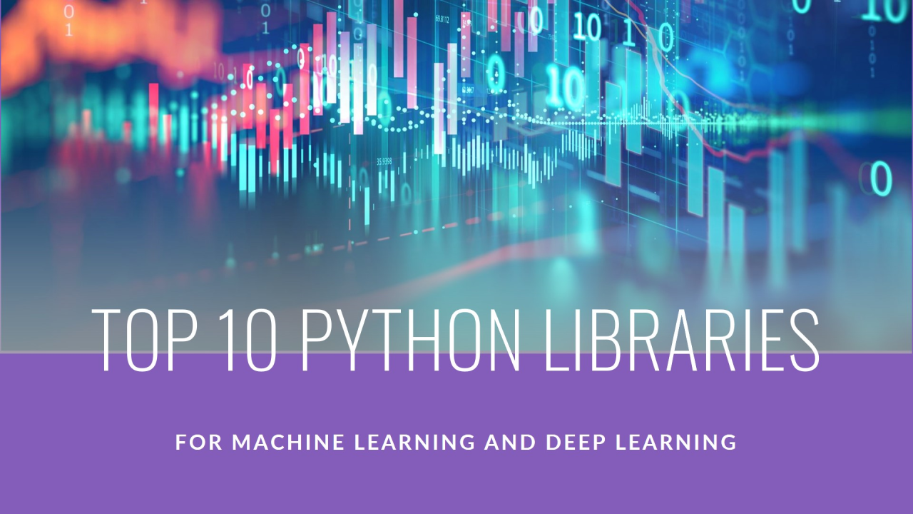 Top Ten Python Libraries for #MachineLearning and #DeepLearning Top Ten Python Libraries for #MachineLearning and #DeepLearning