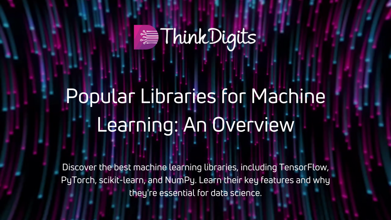 Top Machine Learning Libraries: TensorFlow, PyTorch, More Top Machine Learning Libraries: TensorFlow, PyTorch, More