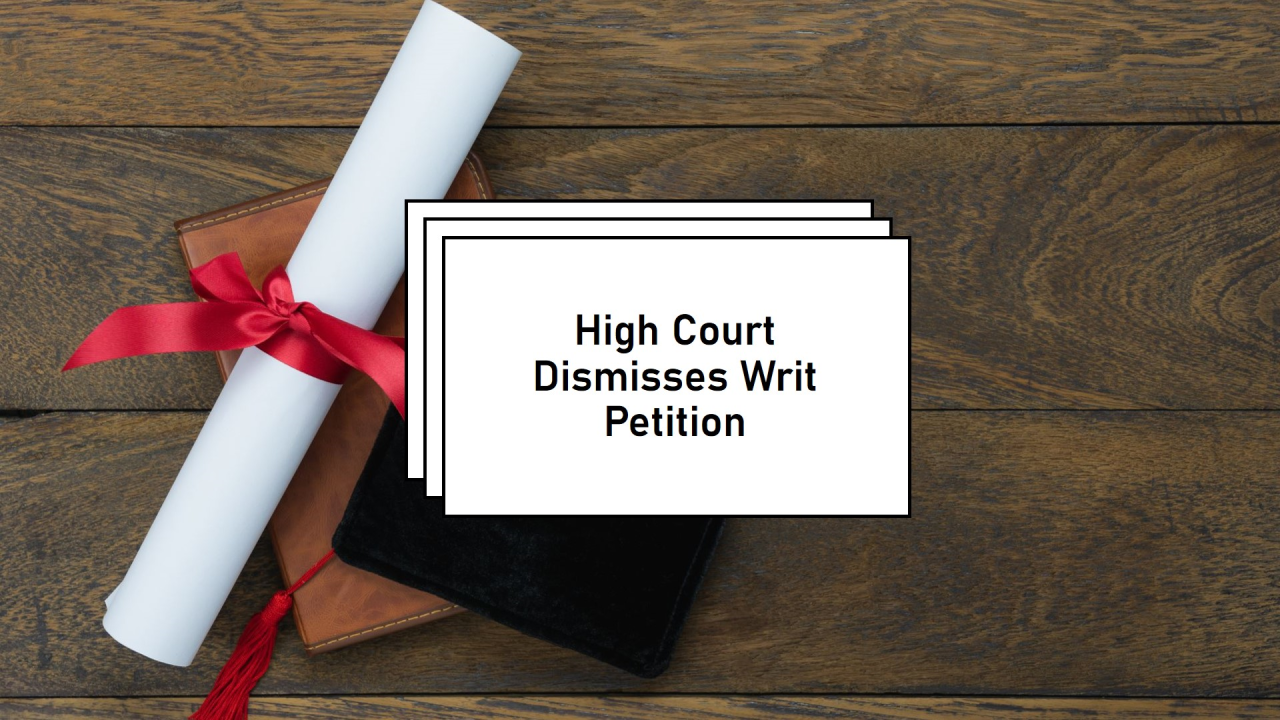GST: High Court dismissed Writ Petition challenging SCN citing ... GST: High Court dismissed Writ Petition challenging SCN citing ...