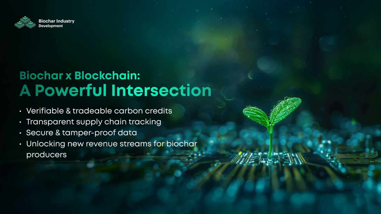 The Intersection of Biochar and Blockchain Technology The Intersection of Biochar and Blockchain Technology