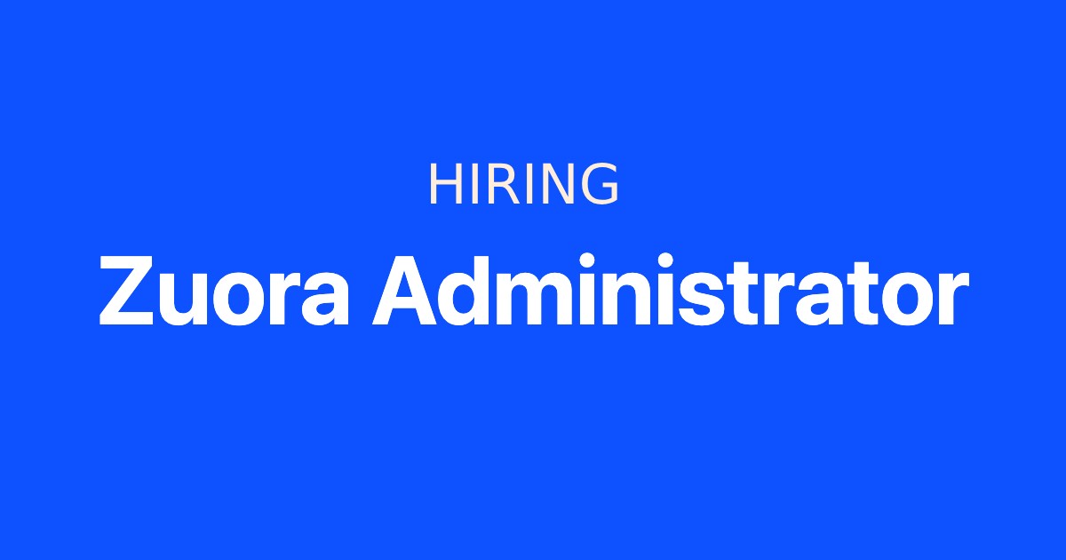 SoftPath Technologies LLC #hiring for Zuora Administrator with SoftPath Technologies LLC #hiring for Zuora Administrator with