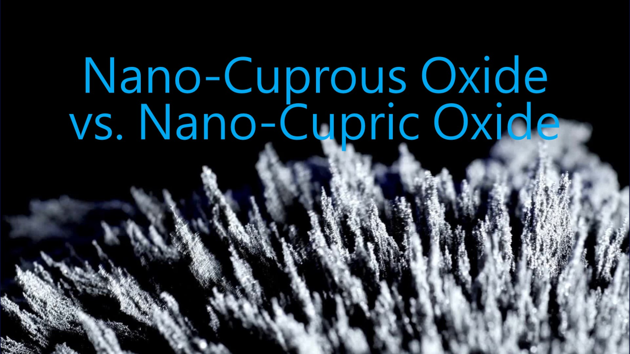 Nano-cuprous oxide and nano-cupric oxide: similarities and differences ... Nano-cuprous oxide and nano-cupric oxide: similarities and differences ...