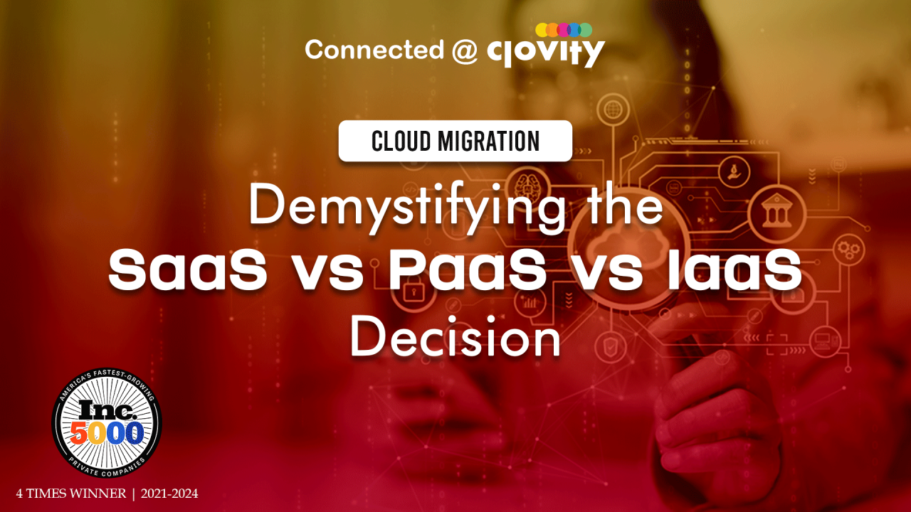 Navigating Cloud Migration: Demystifying the SaaS vs PaaS vs IaaS Decision Navigating Cloud Migration: Demystifying the SaaS vs PaaS vs IaaS Decision