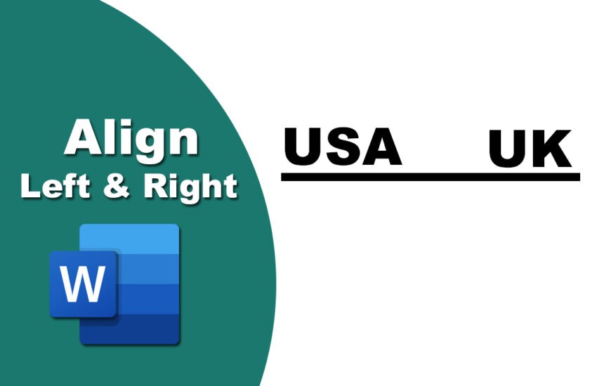 How to align text left and right on same line in word How to align text left and right on same line in word