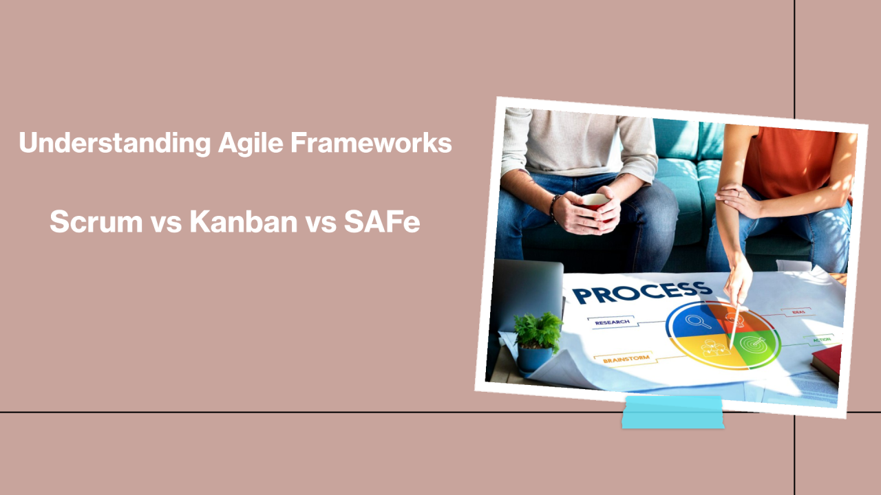 Understanding Agile Frameworks: Scrum vs Kanban vs SAFe 🚀 Understanding Agile Frameworks: Scrum vs Kanban vs SAFe 🚀