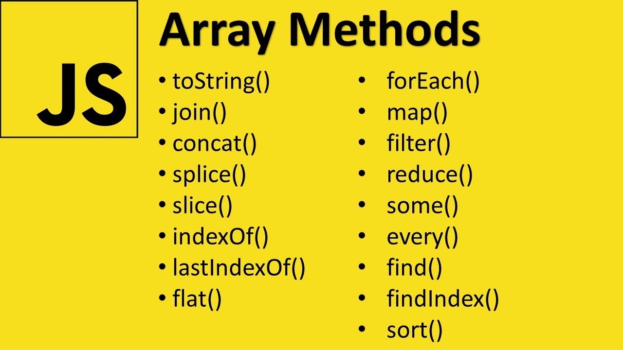 Exploring Array Methods in JavaScript: A Comprehensive Guide Exploring Array Methods in JavaScript: A Comprehensive Guide