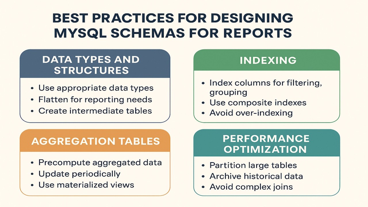 How to Design MySQL Database Schemas for Effective Report Generation How to Design MySQL Database Schemas for Effective Report Generation