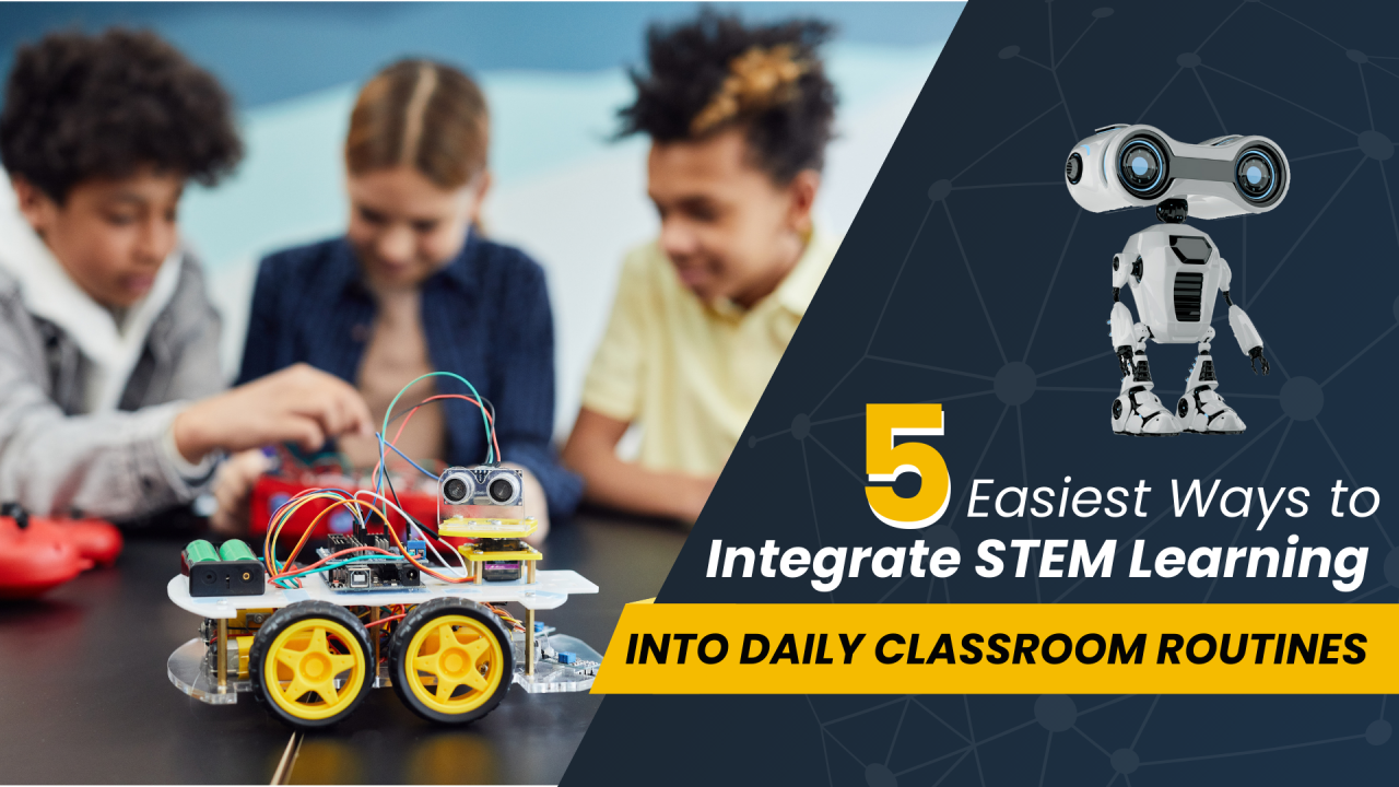 5 Easiest Ways to Integrate STEM Learning into Daily Classroom Routines 5 Easiest Ways to Integrate STEM Learning into Daily Classroom Routines
