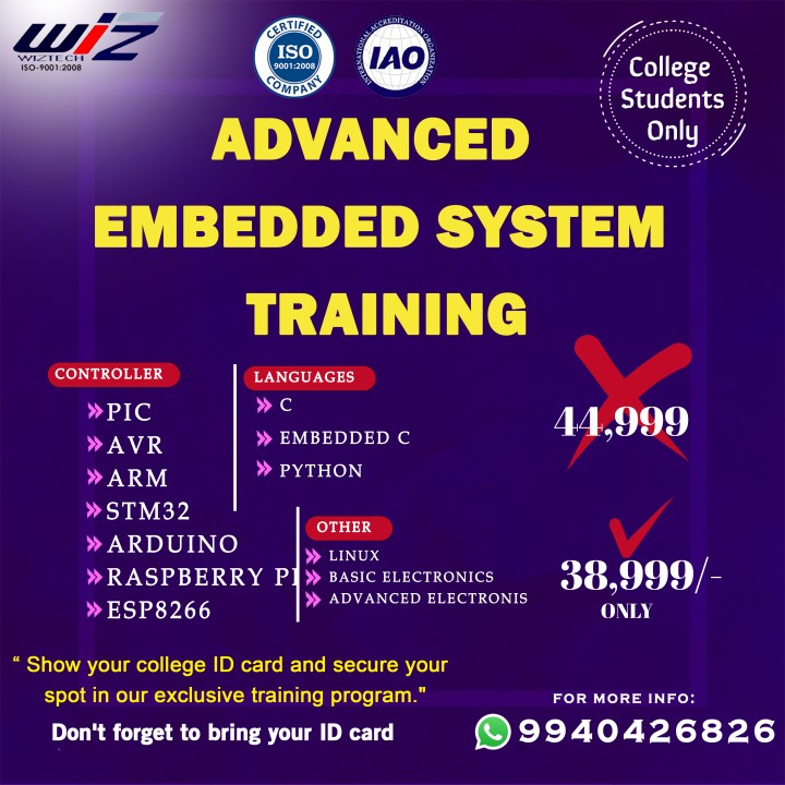 Embedded Systems Course Training in Chennai Embedded Systems Course Training in Chennai