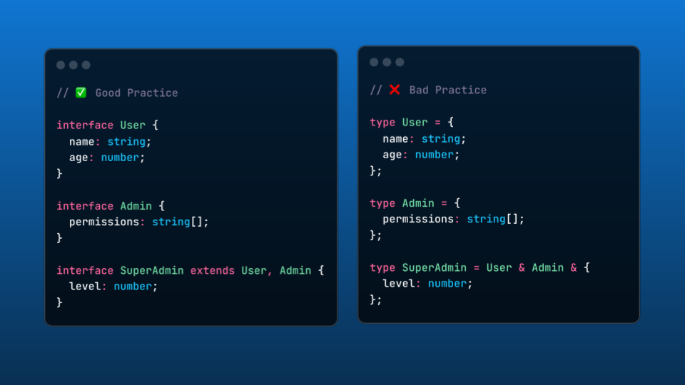 🚀 Enhancing TypeScript Performance: Prefer Interfaces Over Intersections! 🚀 🚀 Enhancing TypeScript Performance: Prefer Interfaces Over Intersections! 🚀