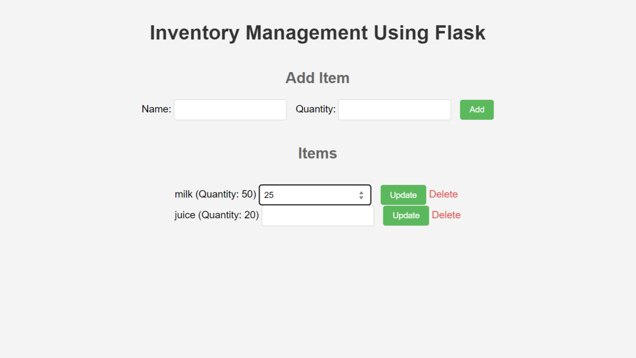 Building My First Flask App: Inventory Management System Building My First Flask App: Inventory Management System
