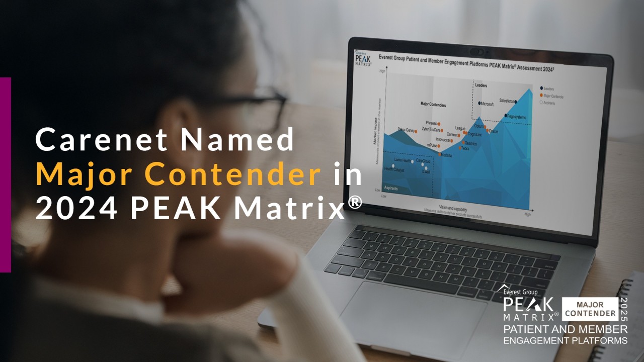 Carenet Named Major Contender in 2024 PEAK Matrix® Report Carenet Named Major Contender in 2024 PEAK Matrix® Report