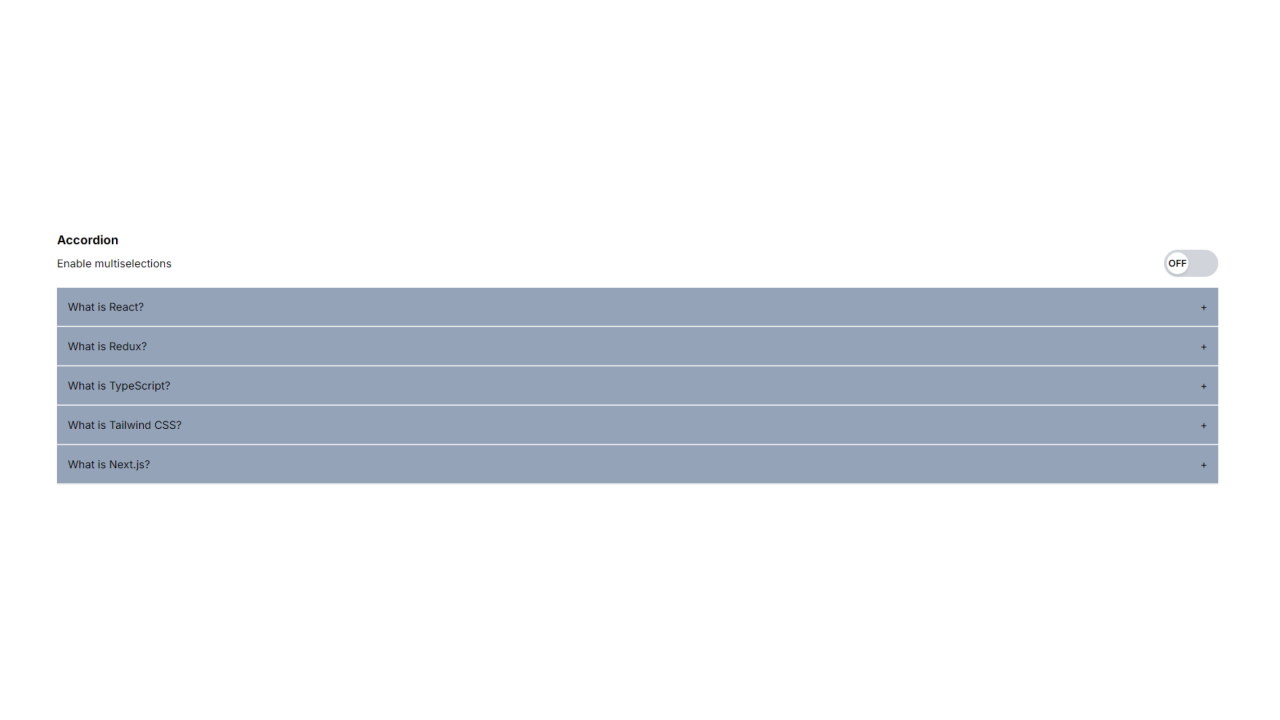 Create Custom React Accordion Create Custom React Accordion