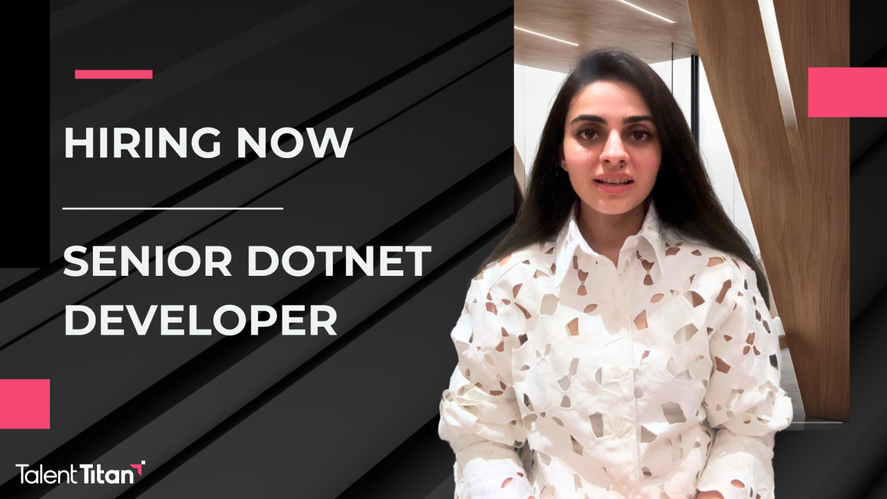 Hiring Now: Senior Dotnet Developer at Bounteous x Accolite! | Talent Titan Hiring Now: Senior Dotnet Developer at Bounteous x Accolite! | Talent Titan
