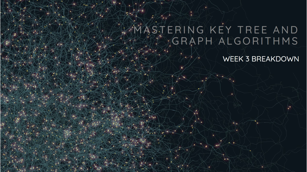 Mastering Key Tree and Graph Algorithms: Week 3 Breakdown ... Mastering Key Tree and Graph Algorithms: Week 3 Breakdown ...