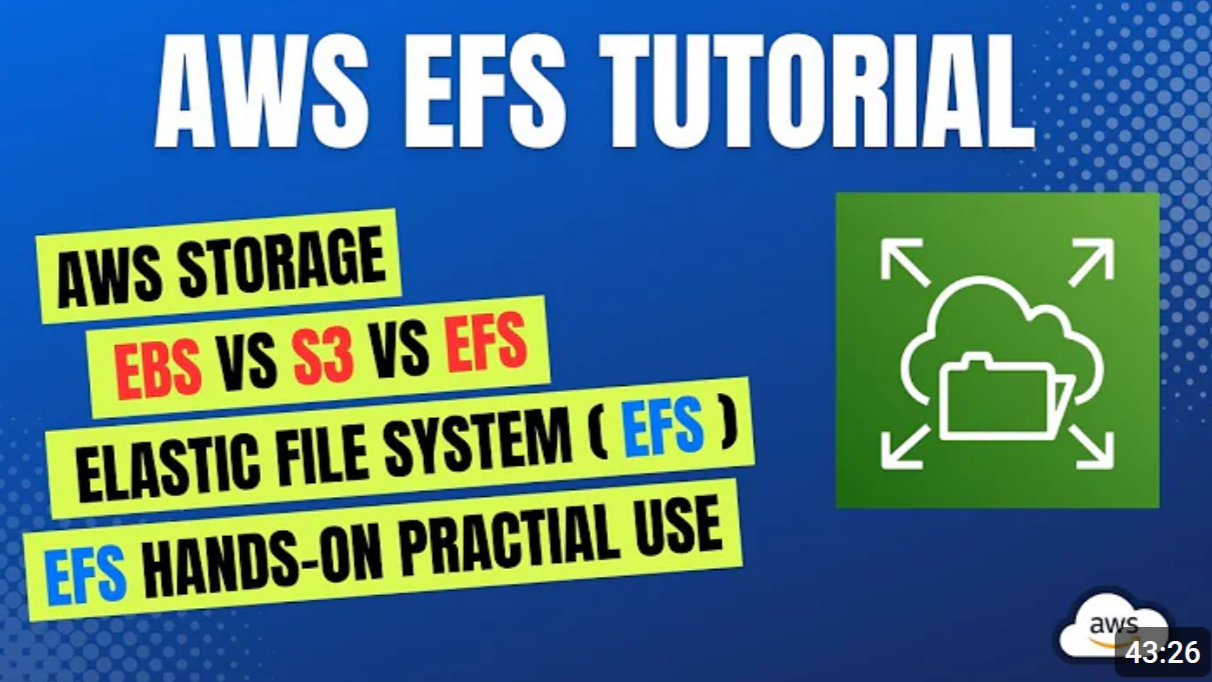 AWS Storage Differences: EBS vs Instance Store vs S3 vs EFS AWS Storage Differences: EBS vs Instance Store vs S3 vs EFS