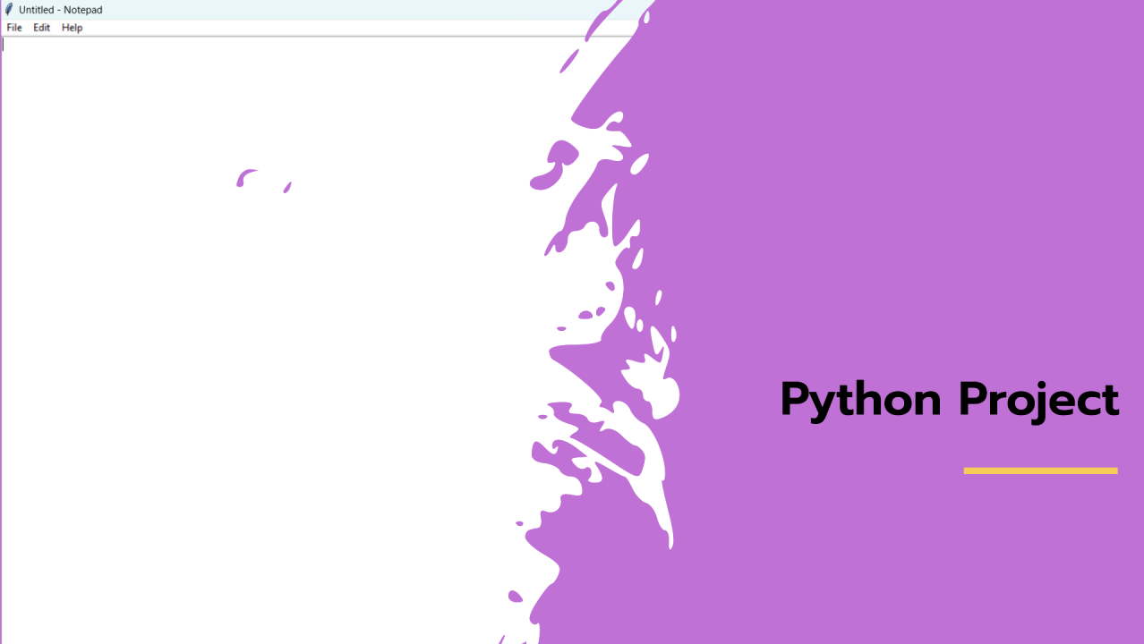 THE PYTHON PROJECT THE PYTHON PROJECT