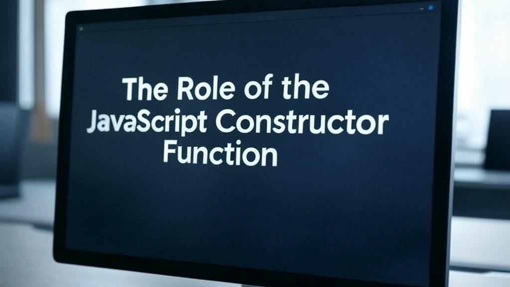 The Role of the JavaScript Constructor Function The Role of the JavaScript Constructor Function