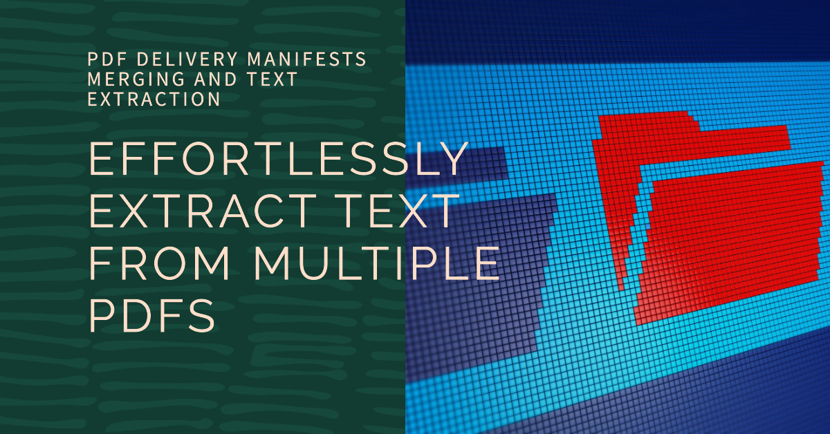 Extract Text from PDFs Extract Text from PDFs
