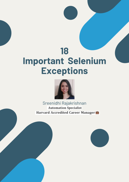 Comprehensive Guide to Selenium WebDriver Exceptions Comprehensive Guide to Selenium WebDriver Exceptions