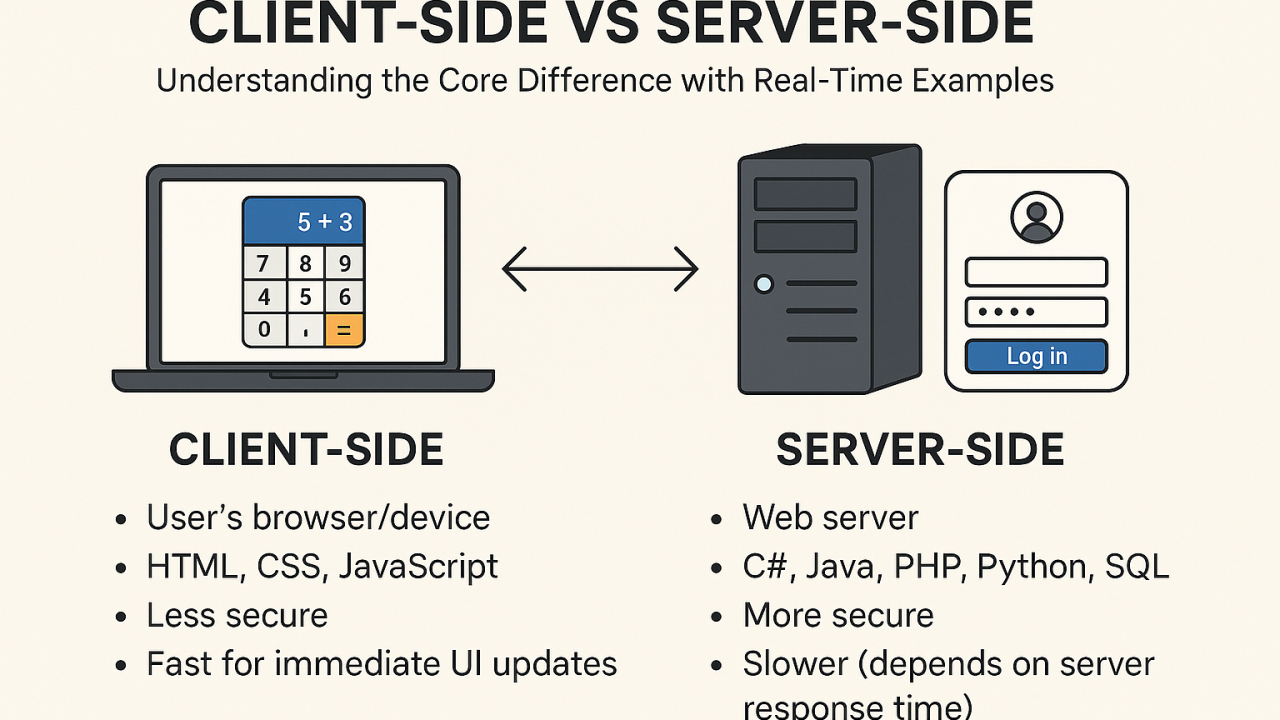 Client-Side vs Server-Side: Understanding the Core Difference with Real ... Client-Side vs Server-Side: Understanding the Core Difference with Real ...