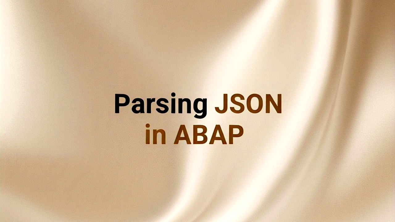 🚀 Parsing JSON in ABAP 🚀 Parsing JSON in ABAP