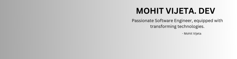 Mohit Vijeta - Full-Stack Developer (Volunteer) - VicWISE | LinkedIn Mohit Vijeta - Full-Stack Developer (Volunteer) - VicWISE | LinkedIn