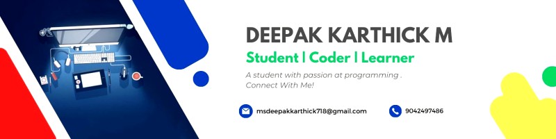 Deepak Karthick - Full Stack Developer - Cognitreez | LinkedIn Deepak Karthick - Full Stack Developer - Cognitreez | LinkedIn