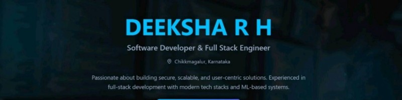 Deeksha R H - Aspiring Software Engineer | CSE graduate|Java | Python ... Deeksha R H - Aspiring Software Engineer | CSE graduate|Java | Python ...