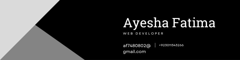Ayesha Fatima - Professional Web Developer | Custom Solutions for E ... Ayesha Fatima - Professional Web Developer | Custom Solutions for E ...