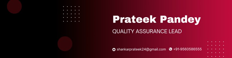 Prateek Pandey - Lead QA Analyst at Quickreply. ai | LinkedIn Prateek Pandey - Lead QA Analyst at Quickreply. ai | LinkedIn
