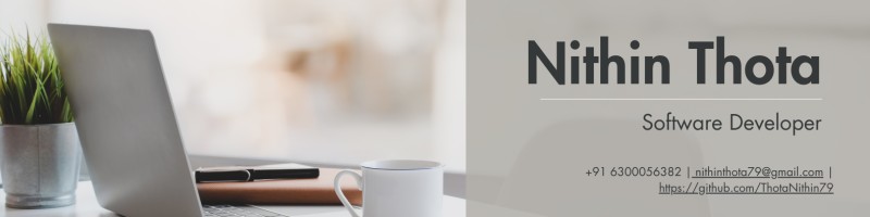 Nithin Thota - Full Stack Web Developer at Arah Infotech Pvt. Ltd ... Nithin Thota - Full Stack Web Developer at Arah Infotech Pvt. Ltd ...