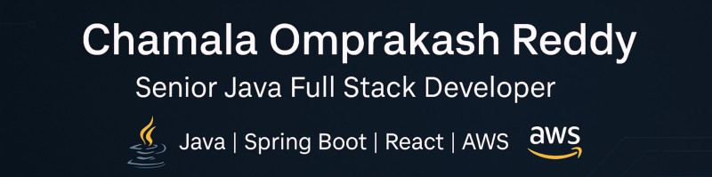 Chamala Omprakash Reddy - Actively looking for Java Full Stack ... Chamala Omprakash Reddy - Actively looking for Java Full Stack ...